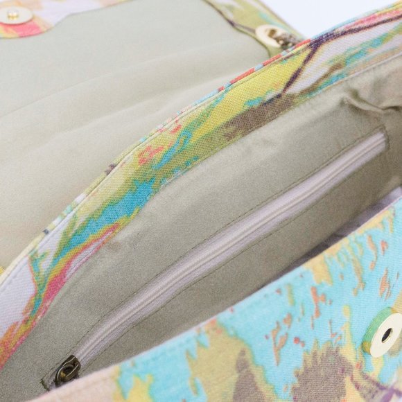 Randi & Will Collection | Bags | Handbag Linen Printed Material With ...